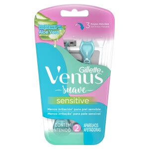 Maquina Afeitar Venus Suave Sensitive X2 Embon