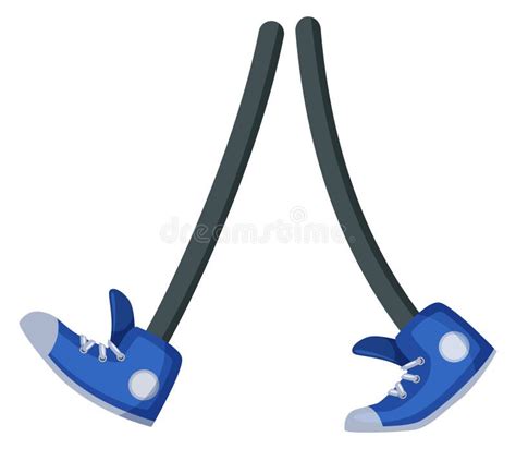 Legs Walking Funny Comic Feet Activity Position Stock Vector Illustration Of Position Walker