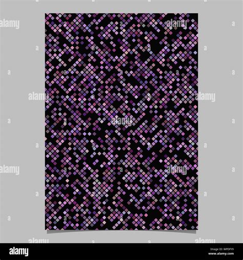 Purple Diagonal Square Pattern Poster Design Vector Mosaic Document Background Stock Vector