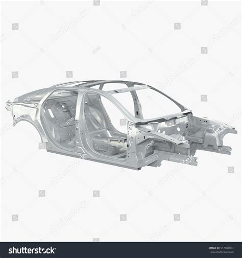 Carcass Af Sedan Car On White Stock Illustration 517884853 Shutterstock