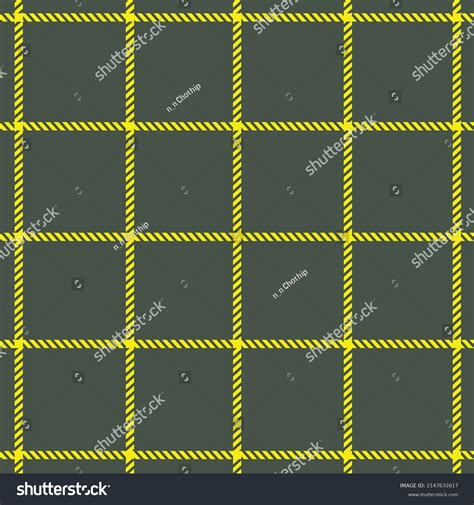 Seamless Rectangular Grid Pattern Using Yellow Stock Vector Royalty