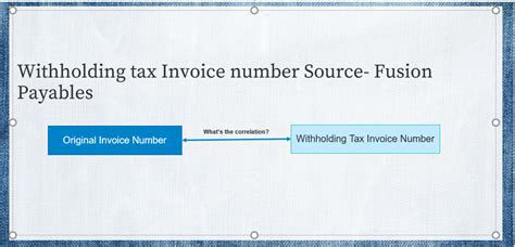 Illuminating The Withholding Taxes 3 Fusion Payables