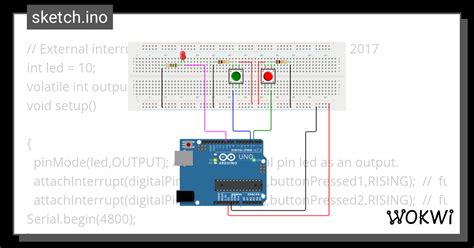 Interrupt Wokwi Esp32 Stm32 Arduino Simulator