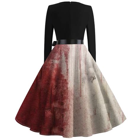 Vintage 1950s Style Retro Audrey Hepburn Dress With Long Sleeves And