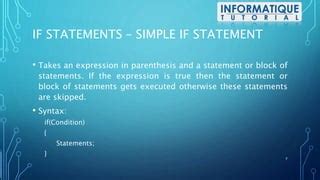Control Flow Statements PPTX