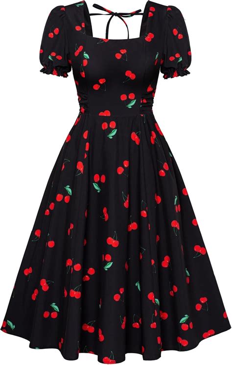 Amazon Belle Poque Vintage Dress For Women 1950s Cottagecore