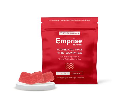Sour Pomegranate 10 Mg Thc Sativa Gummies Herbal Dispatch
