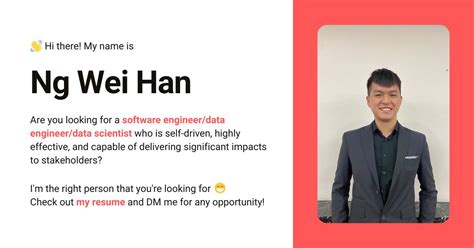 Wei Han Ng On Linkedin Opentowork Work Freshgraduate Opportunities