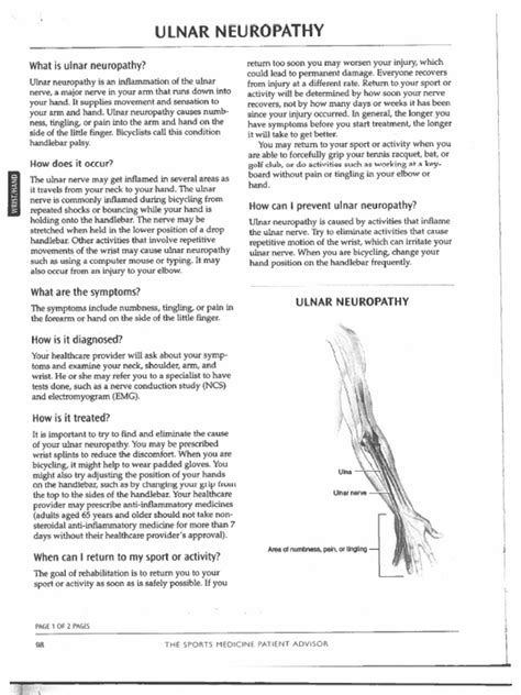 Ulnar Neuropathy Exercises Pdf
