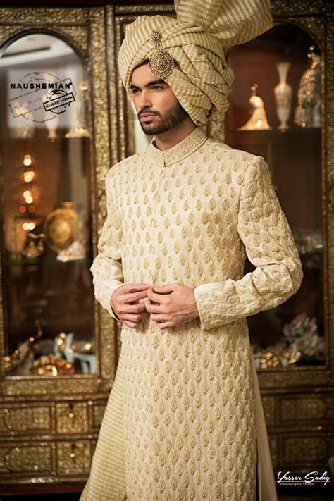 Pakistani Bridal Barat Walima Dress With Groom Sherwani