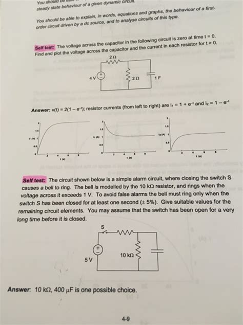 solved you should du i steady state behaviour of a given