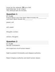 Week 4 Quiz Psyc 420 Docx Score For This Attempt 56 Out Of 60