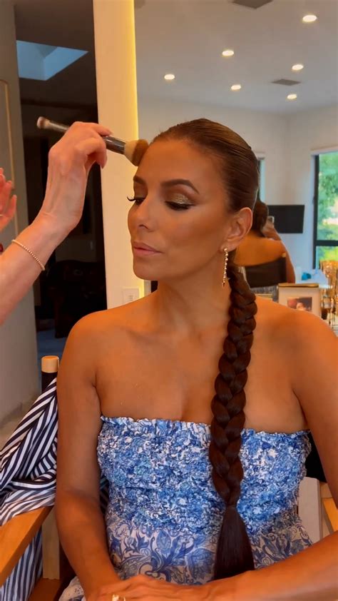 Eva Longoria 48 Flaunts Ageless Beauty In Cleavage Baring Dress While