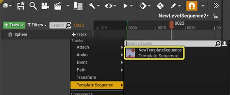 Template Sequences In Unreal Engine Unreal Engine 55 Documentation Epic Developer Community