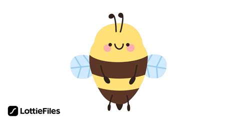 Free Cute Bee Animation By Oradee Jingpo Lottiefiles