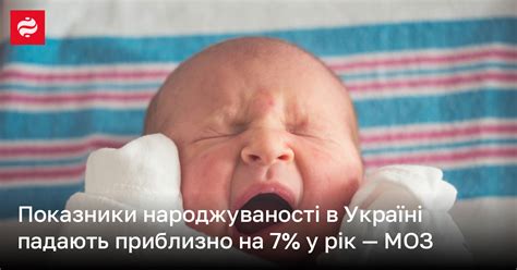Народжуваність в Україні падає приблизно на 7 у рік — МОЗ Новини України