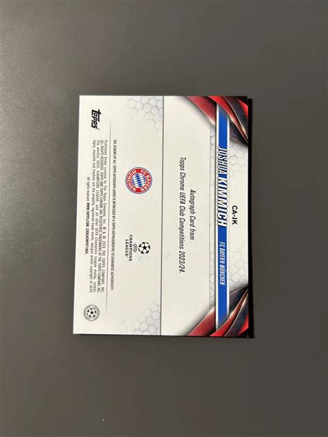 2024 Topps Chrome Joshua Kimmich 【灰灰代拍】欧冠tc 约书亚 基米希 签字 金熔岩折 超大比例 约等于50编