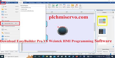 download easybuilder pro v6 weintek hmi programming software