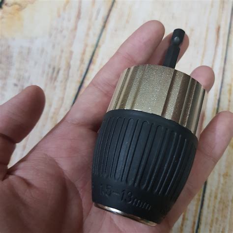 Bộ Chuyển đổi đầu Kẹp Mũi Khoan 15 13mm Cho Khoan Chuôi Lục Giác 6