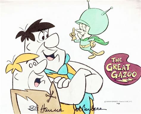 The Flintstones Fred Flintstone Barney Rubble And The Great Gazoo