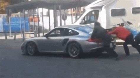 Pushing Cars S Get The Best  On Giphy
