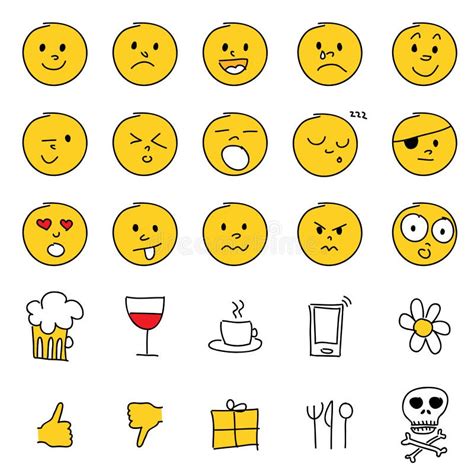 Drawn Emoticons Stock Illustrations 2 230 Drawn Emoticons Stock