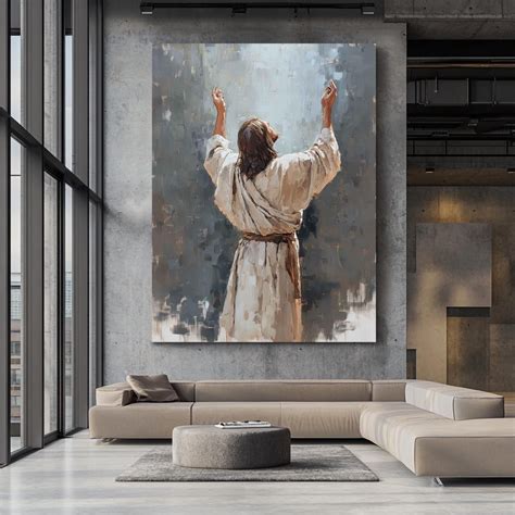 Jesus Praise Canvas Christ Worship Christian Wall Art Faith Religious