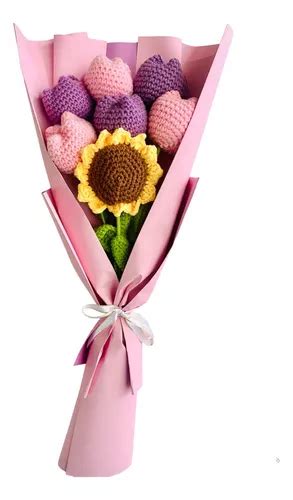 Ramo Tulipanes Tejidos Crochet Meses sin interés