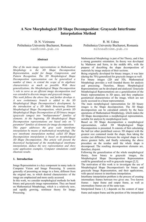 pdf a new morphological 3d shape decomposition grayscale interframe