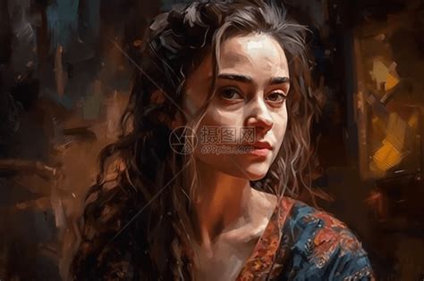 瘦弱的外国女人插画图片下载 正版图片600056245 摄图网