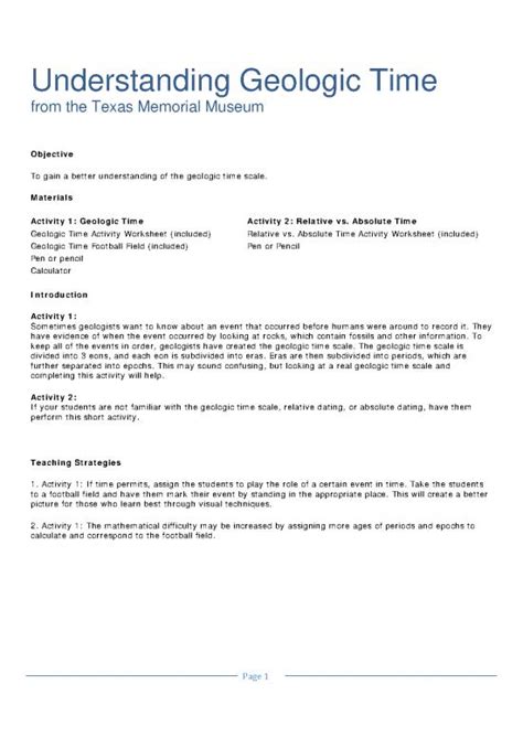 Understanding Geologic Time 6 8