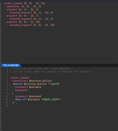 Nvim Treesitter And Tree Sitter Disagree About Query Results · Issue