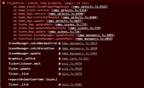 Mz Cannot Read Property Page Of Null Rpg Maker Forums