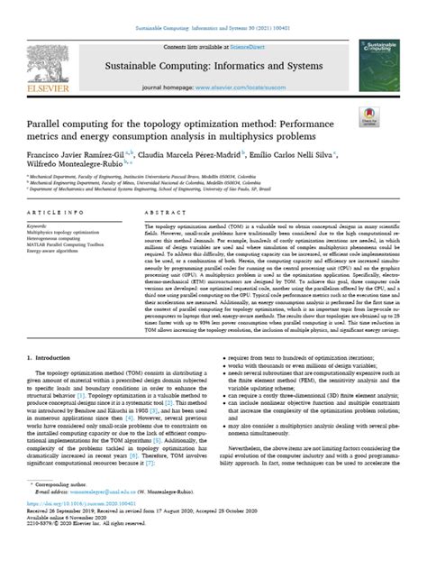 parallel computing for the topology optimization method performance