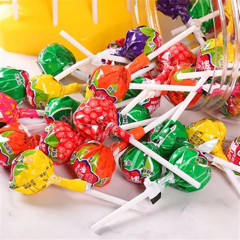 Classic Colorful Ball Shape Lollipop Fruity And Mint Flavors
