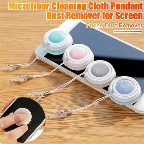 4 Pcs Phone Screen Cleaner With Portable Lanyard Fingerprint Eraser For Camera Lens Touch