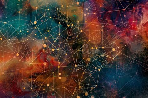 Geometric Patterns Of Lines And Dots Create A Vibrant And Dynamic Abstract Background Geometric