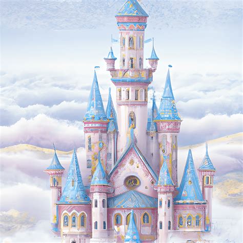 Fairytale Castle In The Clouds Creative Fabrica