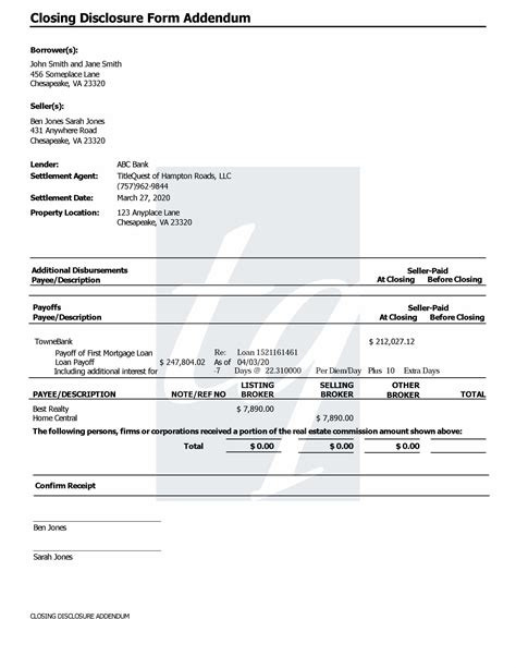 Seller Closing Disclosure Interactive Document Titlequest