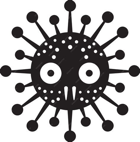Premium Vector Adorable Pathogen Serenade Black Design Infectious