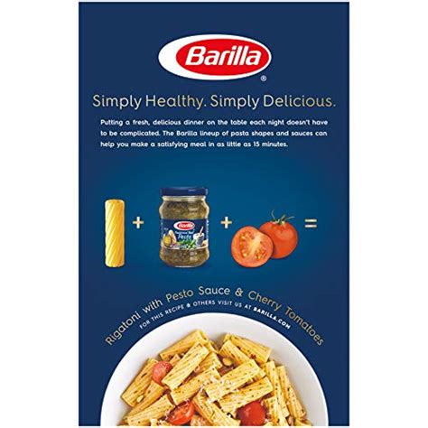 Barilla Rigatoni Pasta 16 Oz Box Pack Of 12 Non Gmo Pasta Made