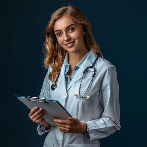 Smiley Female Docto Premium Ai Generated Image