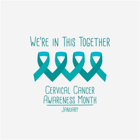 Premium Vector Cervical Cancer Awareness Vector Icon Flat Style