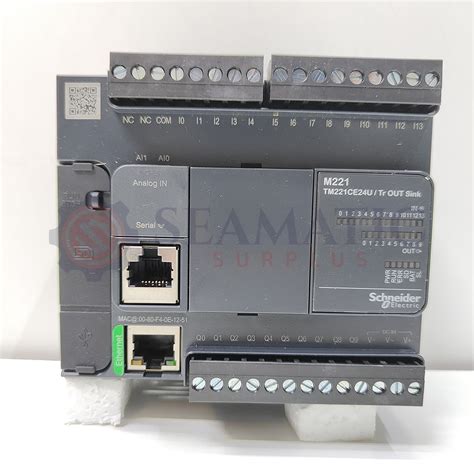 New Schneider Tm221ce24u Logic Controller Modicon M221 Seamatic Surplus