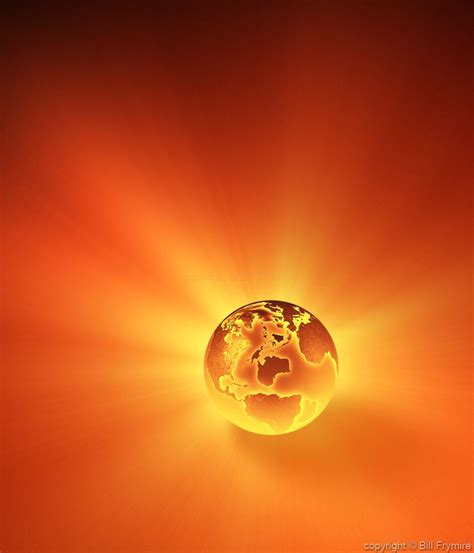 Glowing Orange Globe
