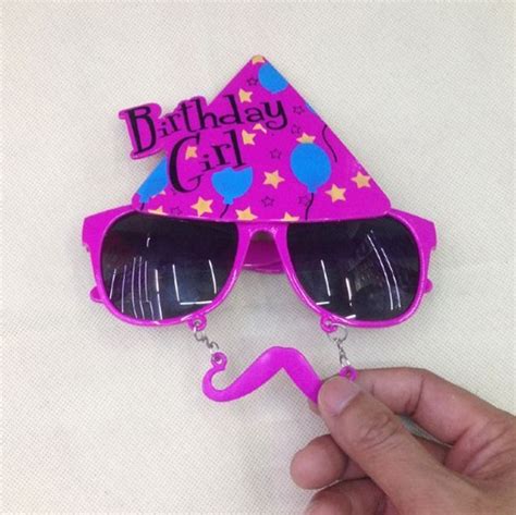 Party Glass Happy Birthday Party Glasses Party Gurl Pink Glasses