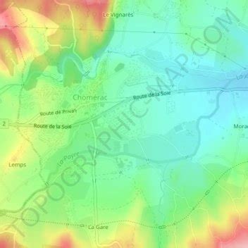 Le Plot Topographic Map Elevation Terrain