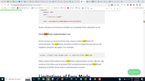 Issue With Using Client Certificate Issue 3864 Projectdiscovery