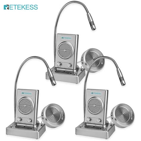 Retekess Tw102 Bank Window Intercomwindow Microphone And Speakerdual