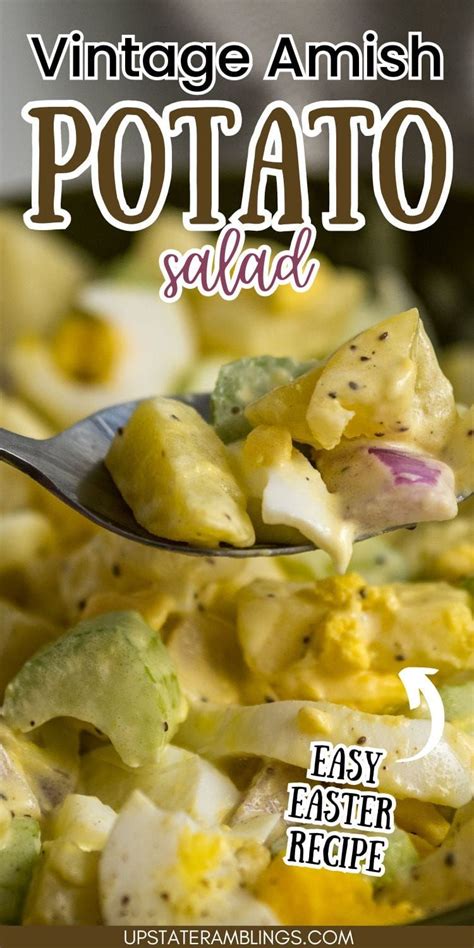 Amish Potato Salad Is A Creamy Tangy Dish And A Staple At Summer